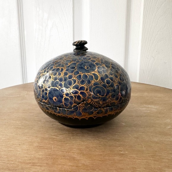 Kashmir | Accents | Kashmir Hand Painted Wood Papier Mache Decorative ...